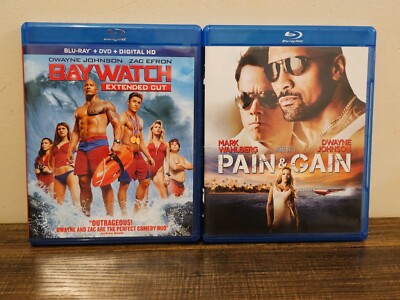 Baywatch: Extended Cut + Pain & Gain (Blu-Ray) 32429277657 | eBay