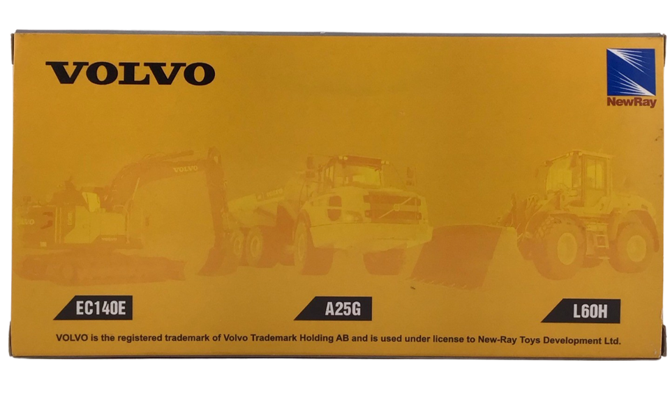 3 Pack New Ray Volvo Die Cast Construction Vehicle Models EC140E A25G ...