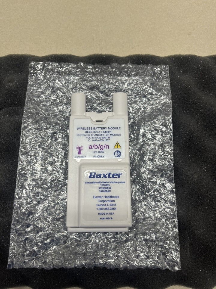 Baxter Sigma Spectrum A/B/G/N New Battery Insert Installed PN 35223 ...