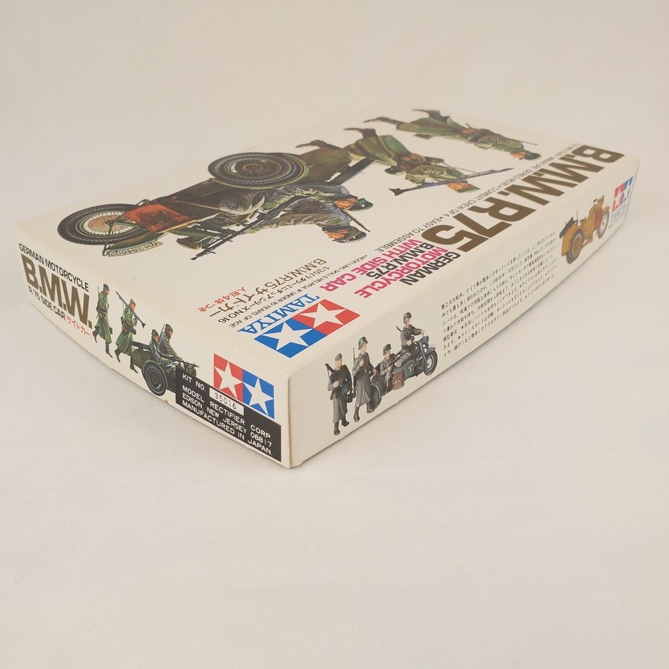 Tamiya BMW R75 German Motorcycle w/ Side Car 1/35 Scale - Open Box | eBay