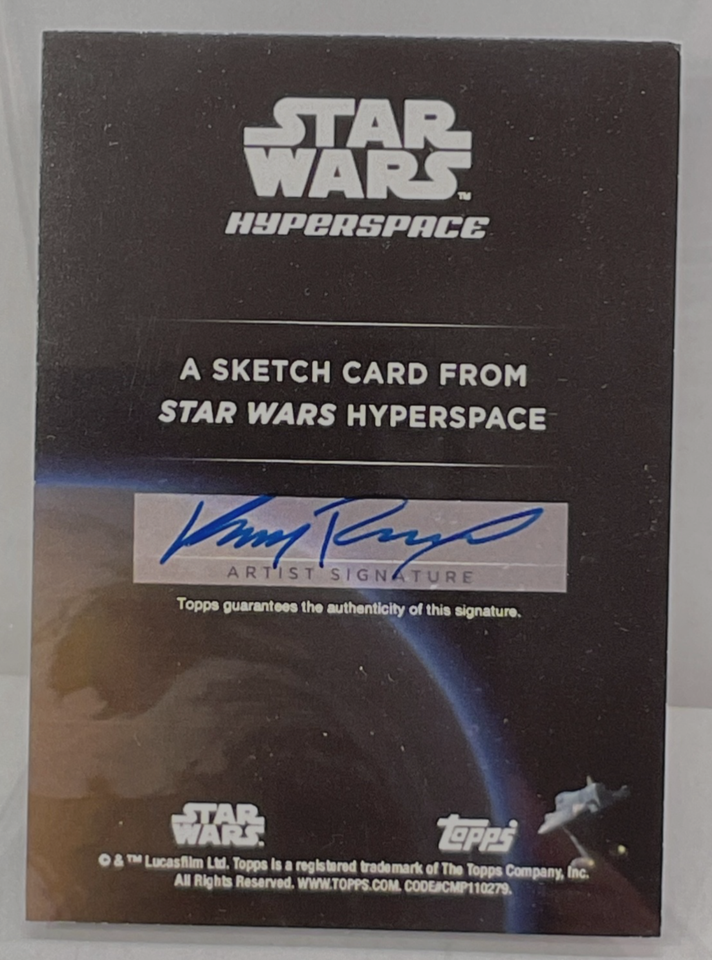 2025 TOPPS STAR WARS HYPERSPACE QUI-GON JINN SKETCH by KRIS PENIX LIAM ...