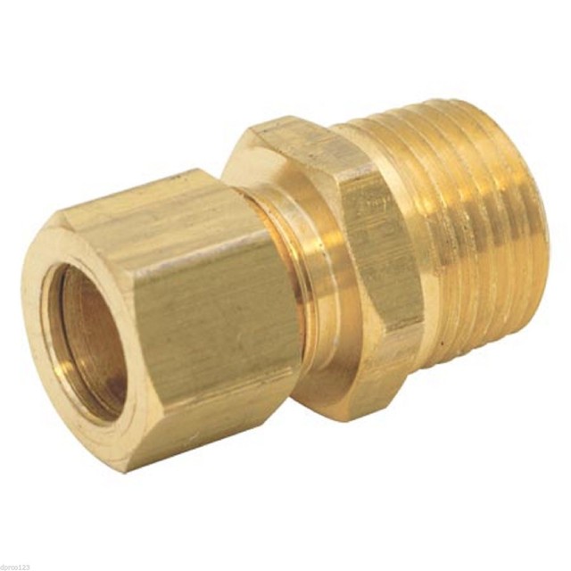 3 8 COMP X 1 2 MIP BRASS REDUCER COMPRESSION FITTING Qty 4 EBay