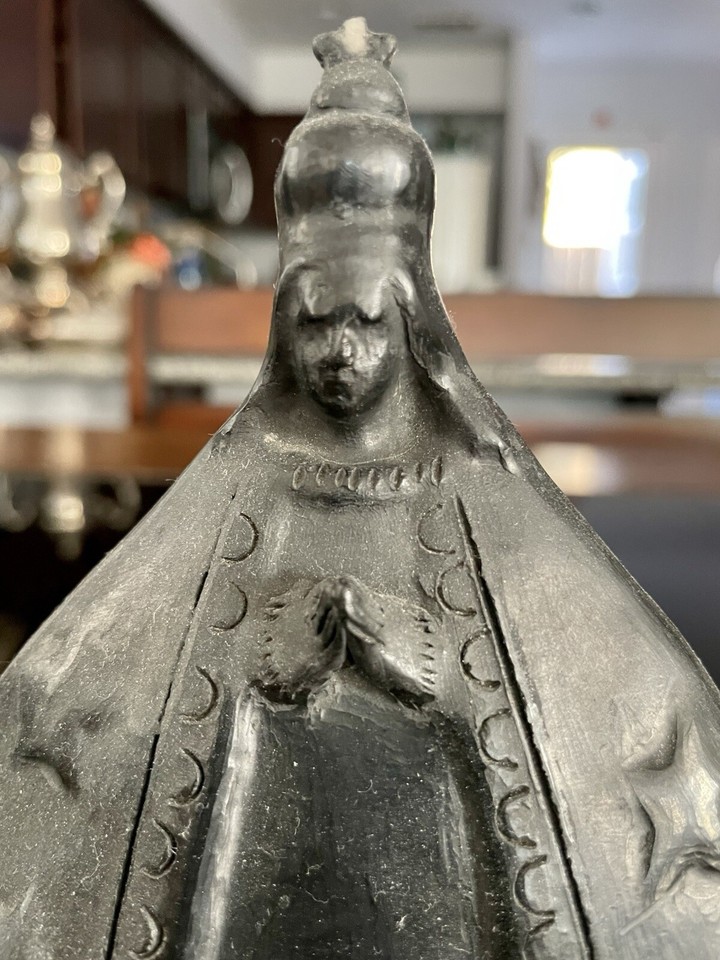 VINTAGE DONA ROSA BLACK ART POTTERY SANTOS FIGURE OF LA SOLEDAD, OAXACA ...