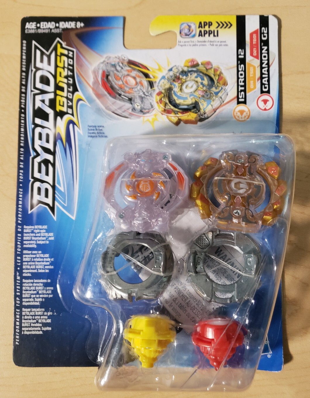 Beyblade Burst Evolution Dual Pack Istros I2 Gaianon G2 Hasbro New