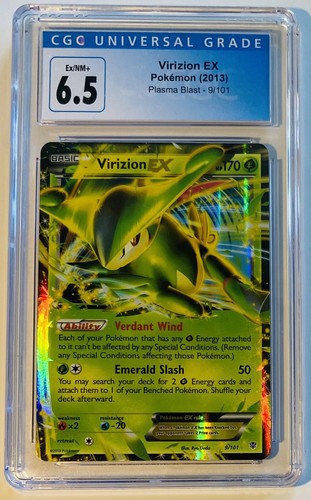 Virizion EX 9/101 Pokémon Card Plasma Blast CGC 6.5 Ex/Near Mint + | eBay