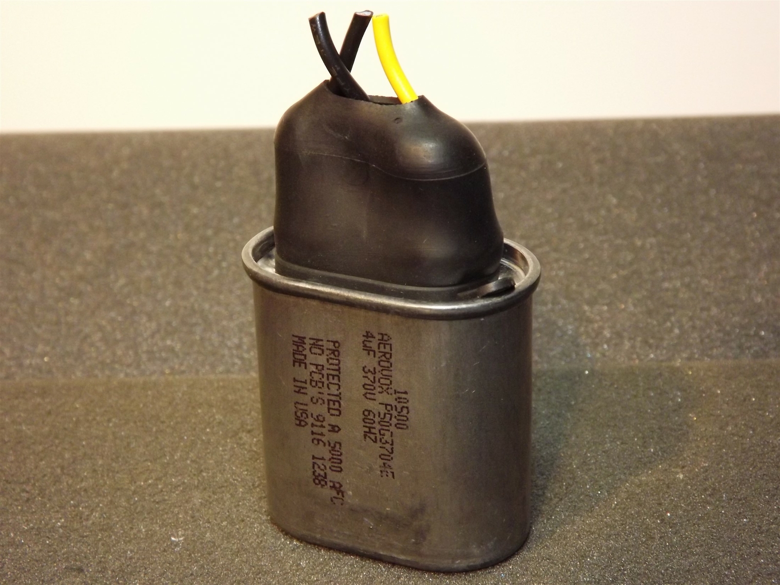 Aerovox Capacitor P50G3704E With Rubber Boot Armstrong Air Furnace Fan ...
