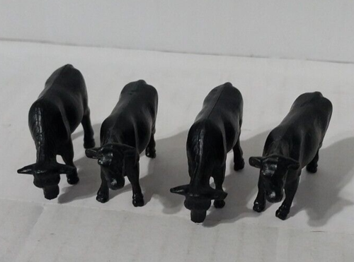 1/64 Ertl Farm Country Black Angus Cattle Custom Train Display Lot of 4 ...