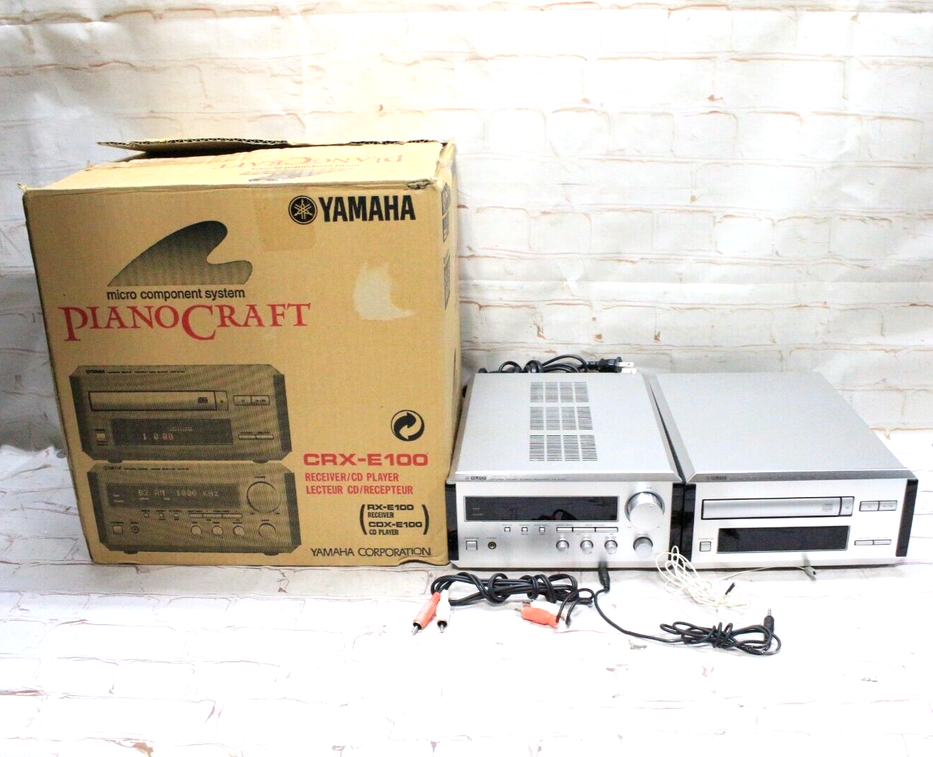Yamaha RX-E100 & CDX-E100 Natural Sound Stereo Receiver & Compact Disc ...