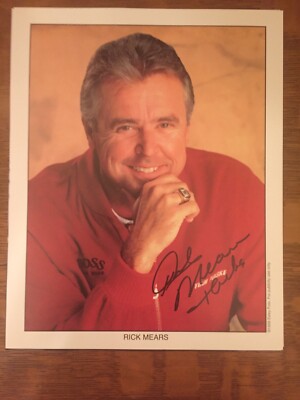 RICK MEARS HAND SIGNED 8x10 COLOR PHOTO 4X INDY 500 CHAMPION | eBay
