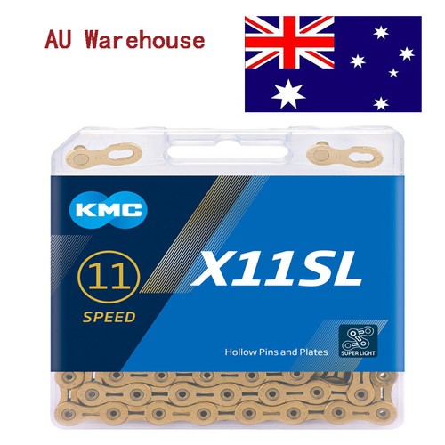 KMC X11SL 11 Speed 118L Gold Stretch-Proof MTB Bicycle Bike Chain Fit ...