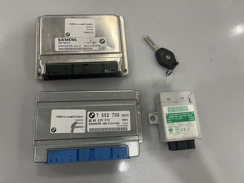 BMW OEM DME MS45.0 ECM ECU Engine Control Unit Set w/ 1 Key & EWS ...