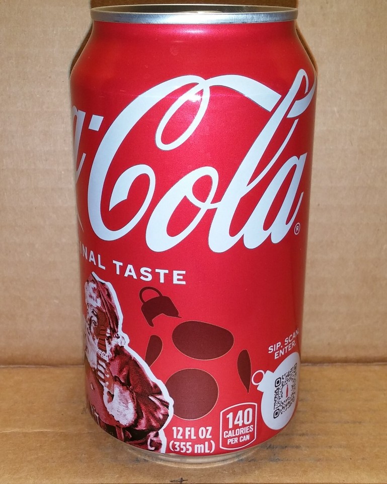 Coke Coca-Cola 12 oz Christmas Santa Can - "Sip, Scan, Enter" - 2024 | eBay