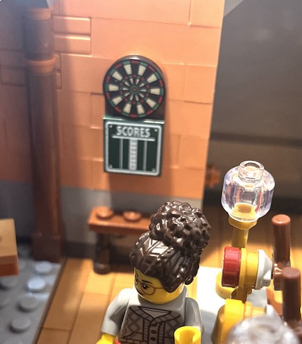 Custom Dartboard Pub 10350 Tudor Corner Modular City Town From Lego ...
