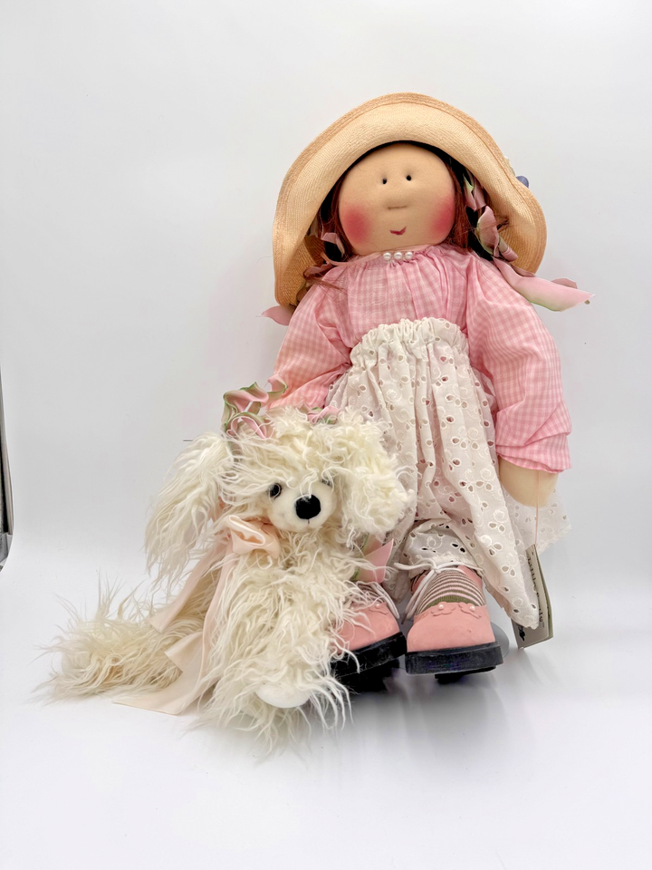 Vintage Little Souls Doll Sonja 2002 Signed Gretchen Wilson Dog 23'' 46 ...