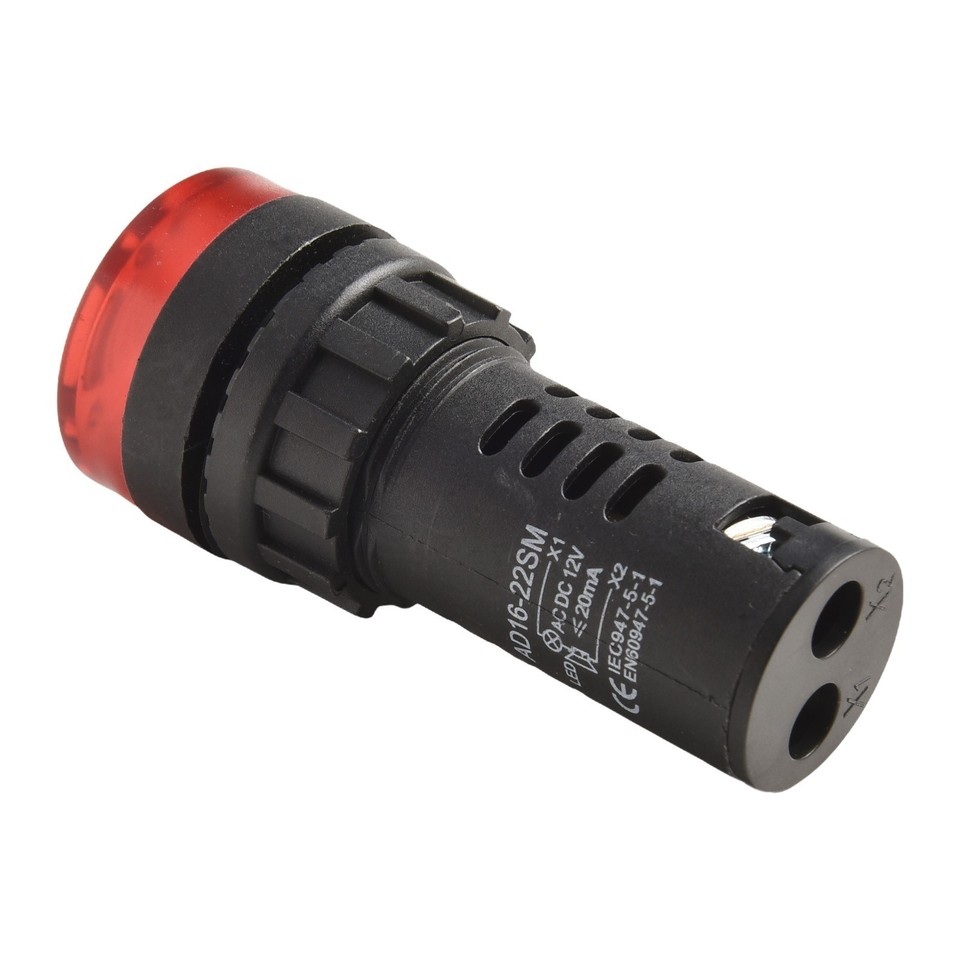 2x 12V LED piezo indicator light signal lamp warning buzzer buzzer ...