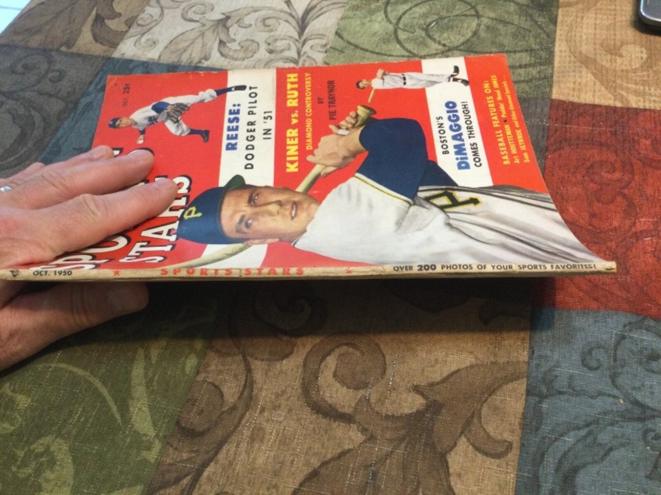 Sports Stars Magazine October Oct 1950 Ralph Kiner Pirates Cover ...
