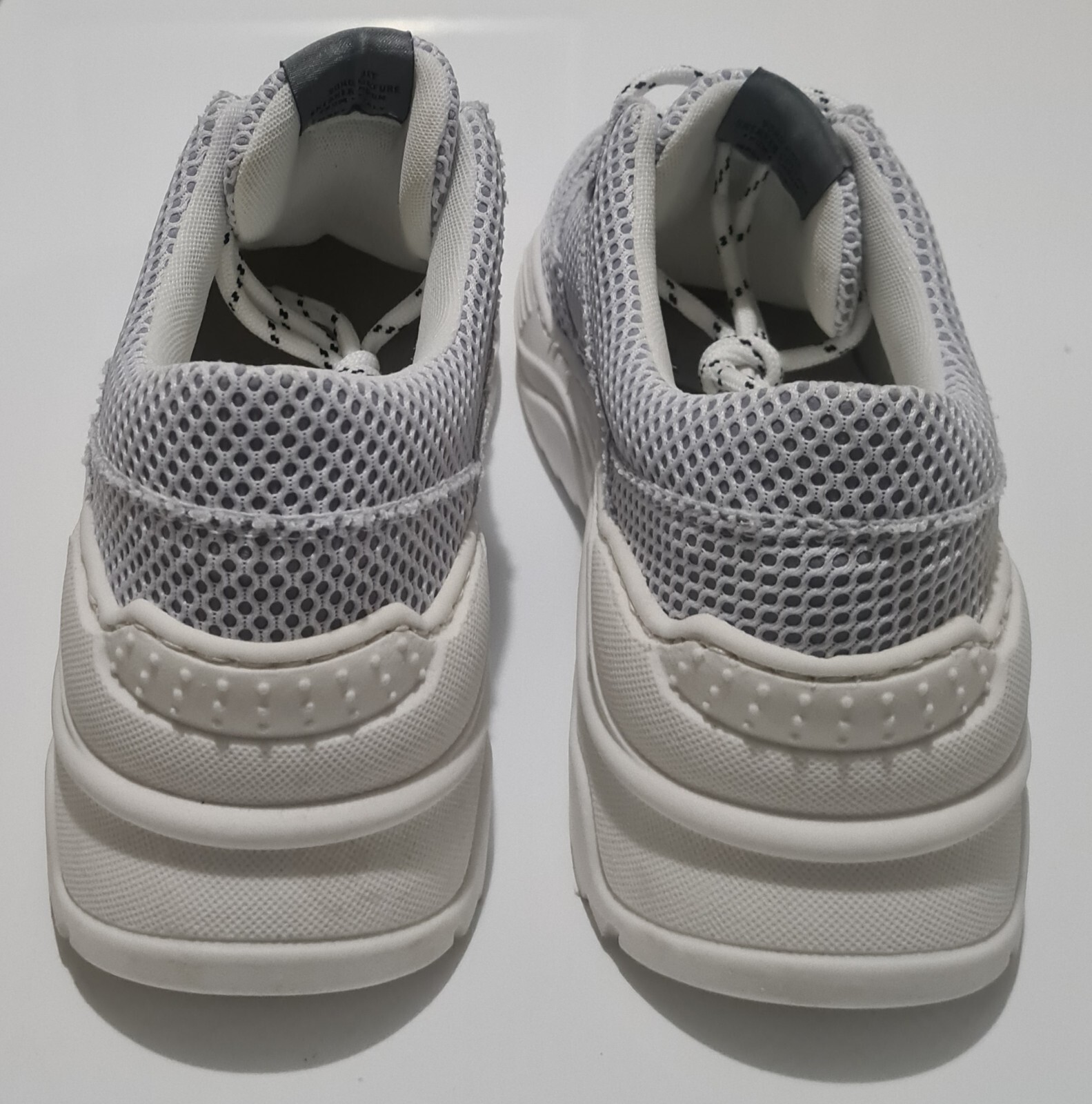 Soho Grit Chunky Mesh Fabric Lace-up Sneaker Trainers Grey Size uk 6 eu ...