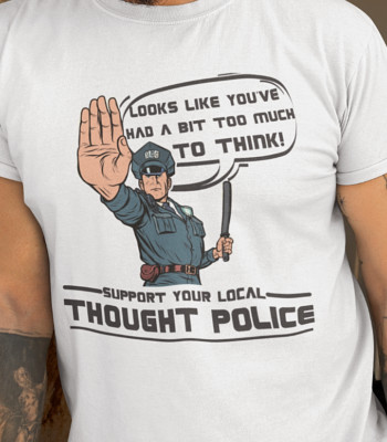 George ORWELL Thought Police Shirt 1984 Big Brother Free Speech ...