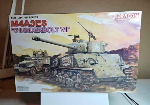 1/35 DRAGON M4A3E8 SHERMAN "THUNDERBOLT VII" #6183 NEW PLASTIC WWII | eBay