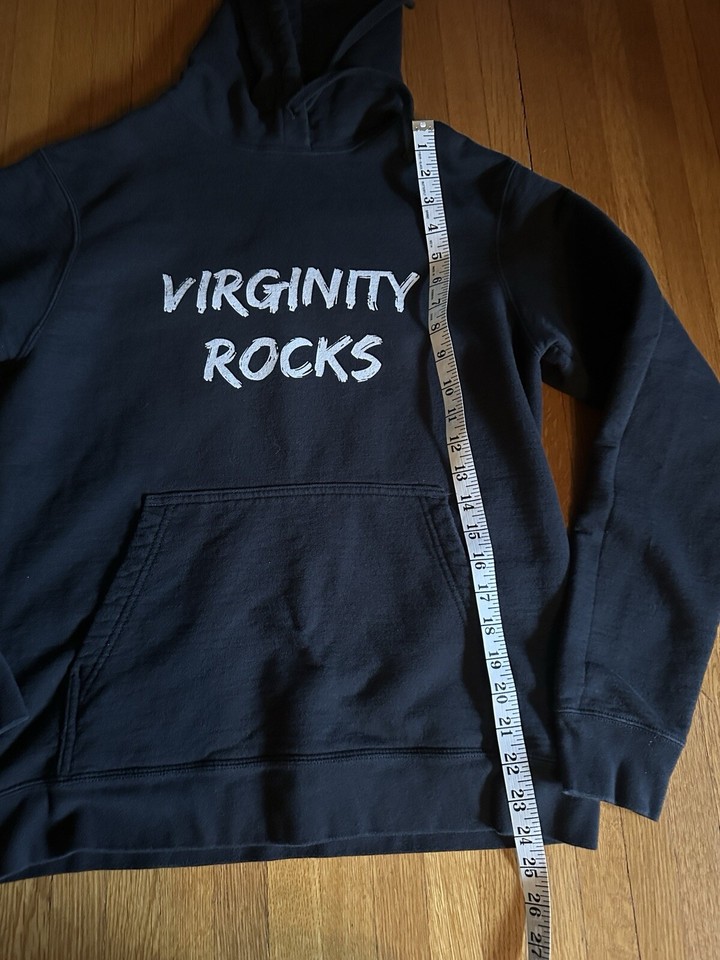 Black Virginity Rocks Hoodie, Size M | eBay