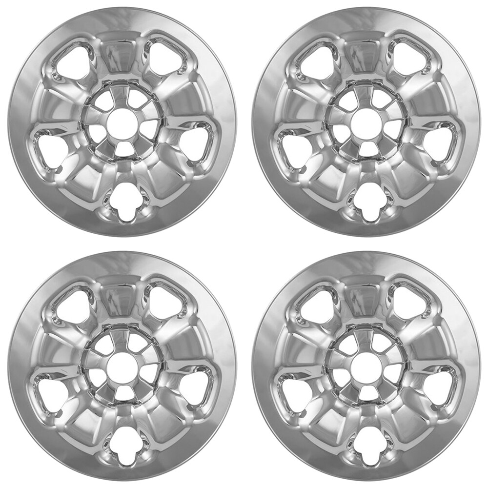 4 Chrome 17" Wheel Skins Hub Caps Full Rim for 2014-2017 Jeep Cherokee ...
