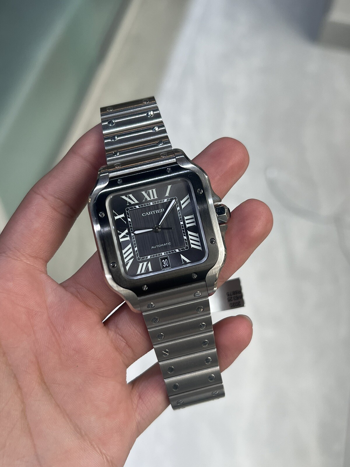 Cartier Santos Gray Men's Watch - WSSA0037 - Gem