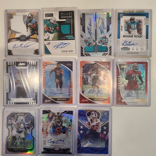 NFL Football Rookie Autos and Patches - Lot of 11 cards | eBay