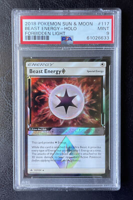2018 Pokemon Forbidden Light 117 Beast Energy Holo Prism Star PSA 9 ...