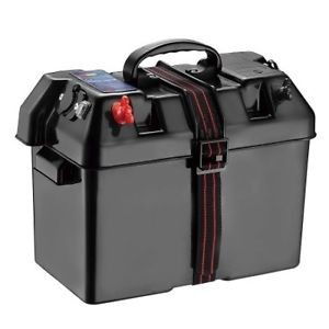 Battery Box with Battery Poles "POWER USB" 12V Socket USB Charging | eBay