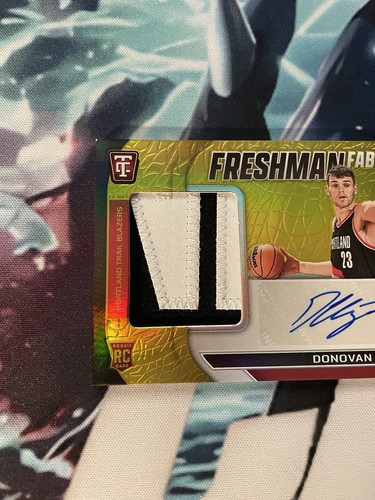 2024-25 Panini Totally Certified - Freshman Fabric Signatures Donovan ...