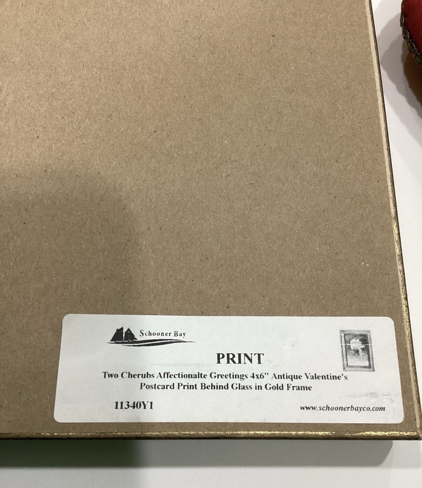 Lot 3 Vintage Valentines Decor VTG Framed Valentines & Vintage Silk ...