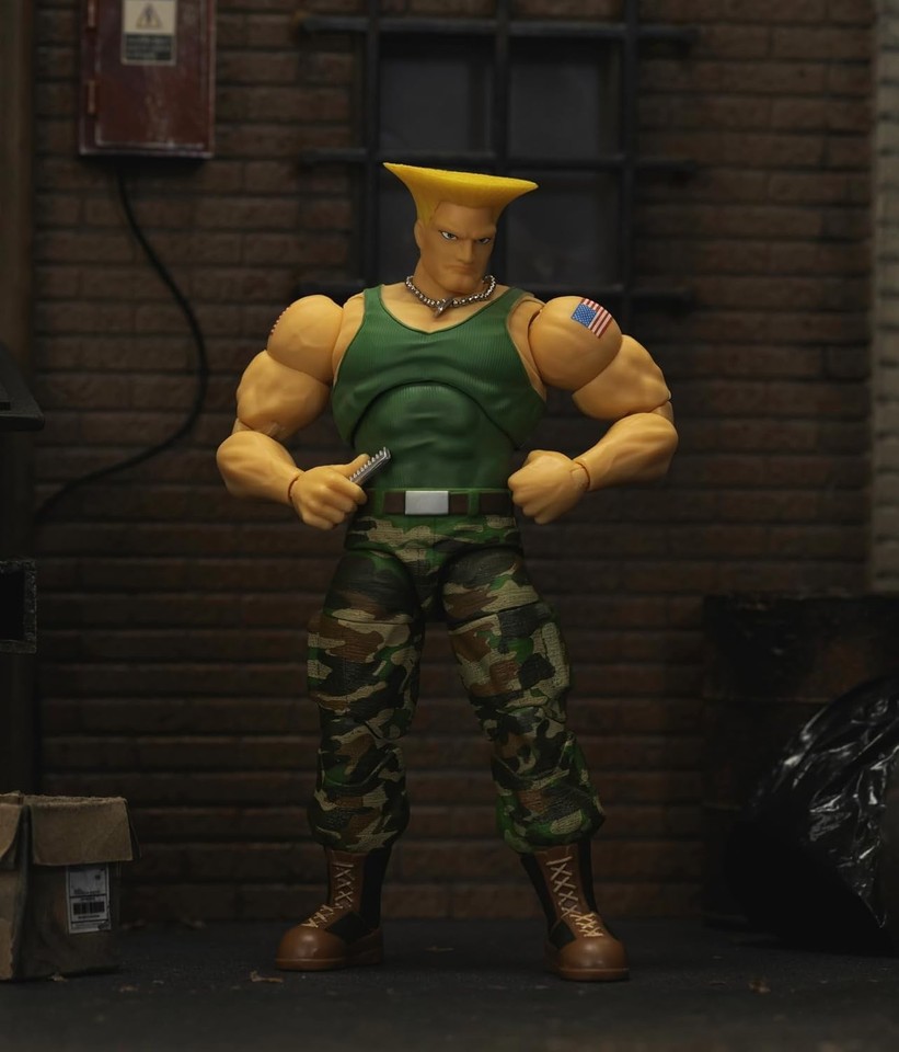 20 cm Articulated Guile Action Figure - Removable Accessories Included ...