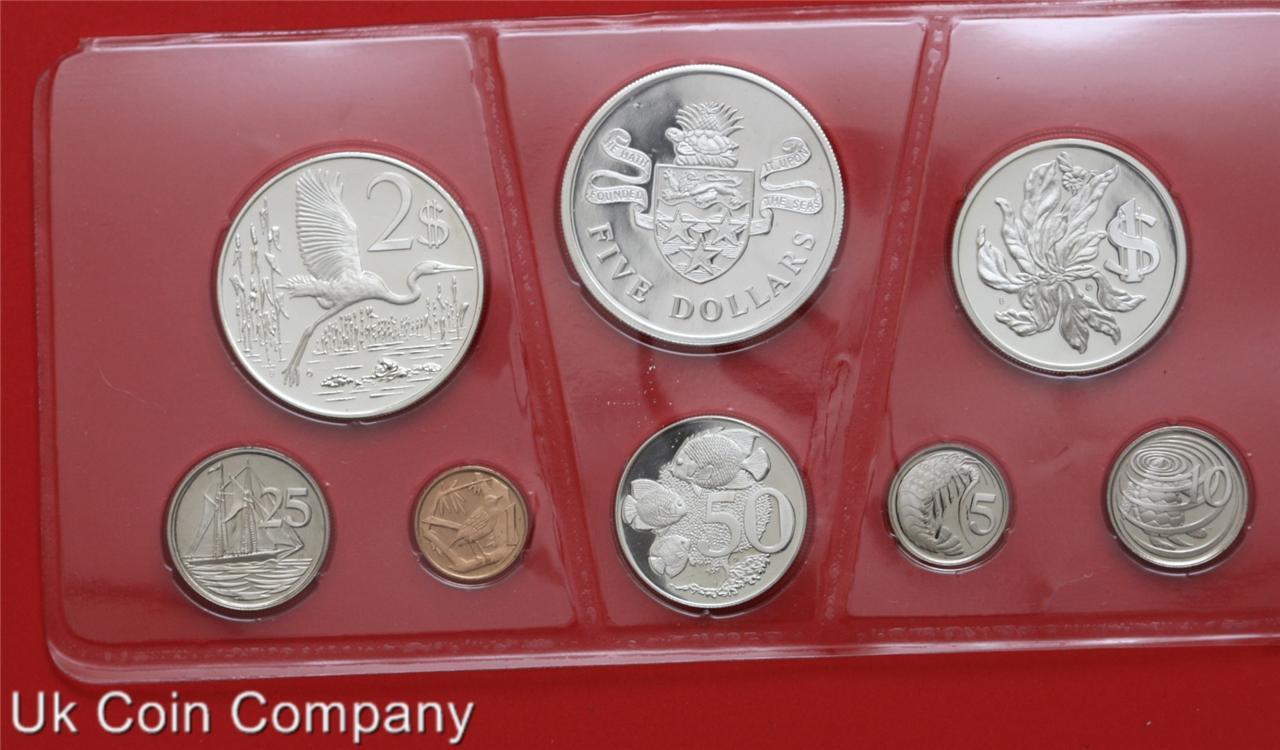 1974 Cayman Islands Silver Proof 8 Coin Set Boxed | eBay