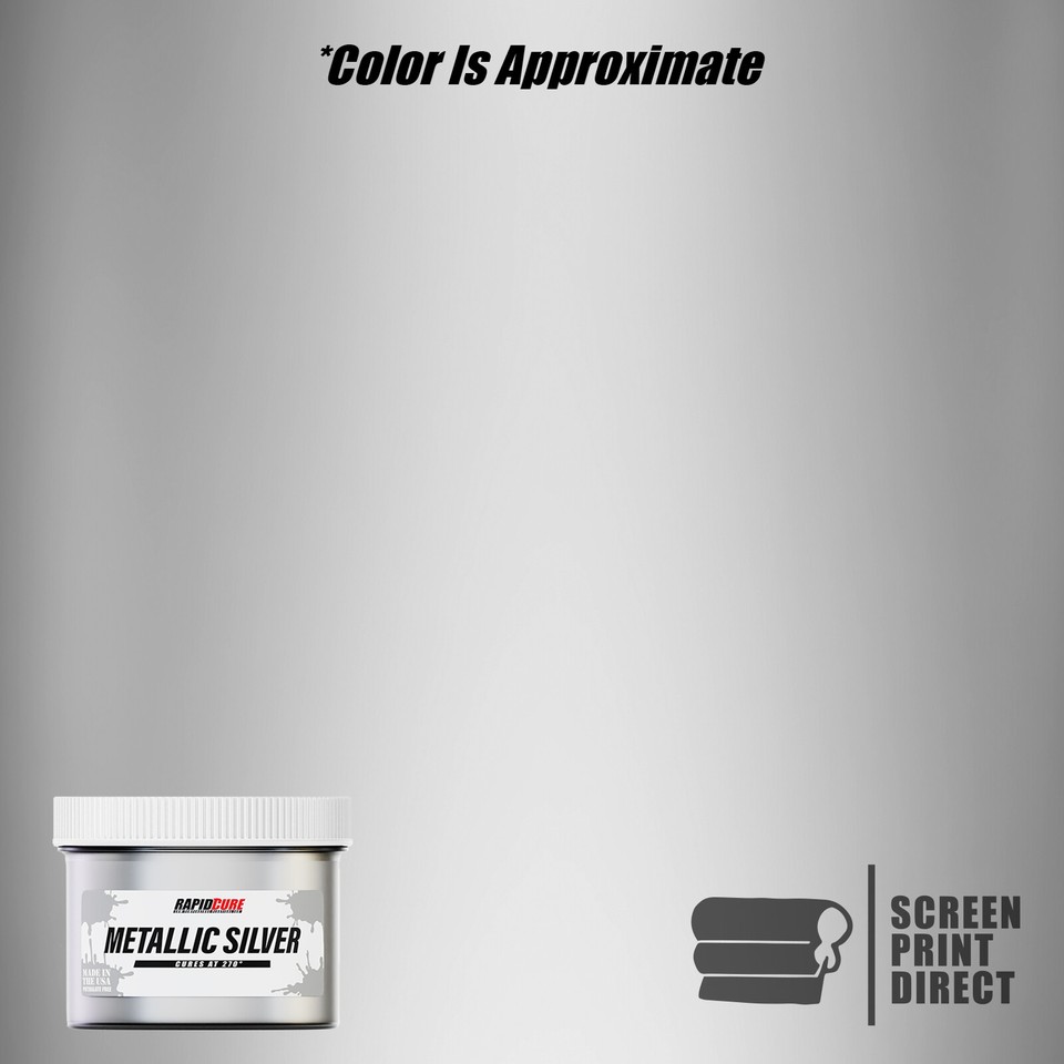 Ecotex® Metallic Silver - Premium Plastisol Ink for Screen Printing - 5 ...