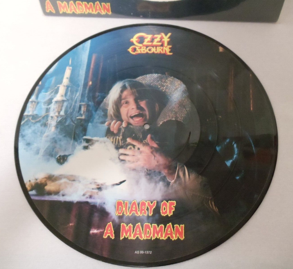 OZZY OSBOURNE 1981 Diary Of A Madman PROMO Picture Disc Vinyl Record LP ...
