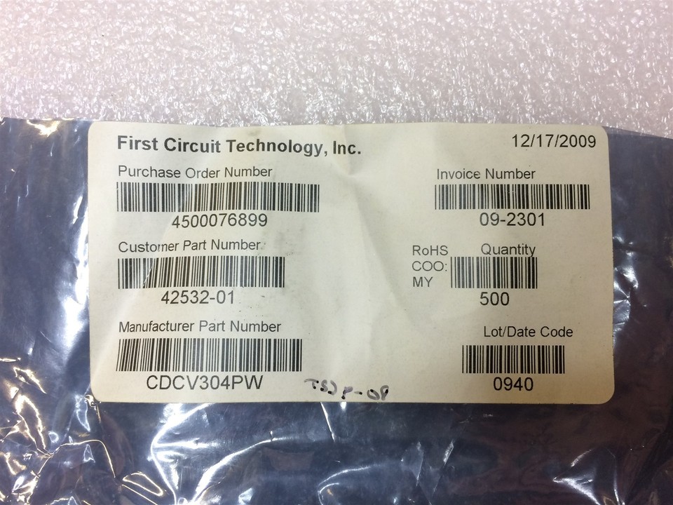 CDCV304PW TEXAS INSTRUMENTS IC CLK BUFFER 1:4 200MHZ SMD ROHS 10 PIECES ...