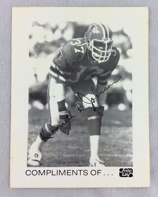 NFL 1982 Kenny Johnson, Atlanta Falcons (Miss State) Frito Lay Action ...