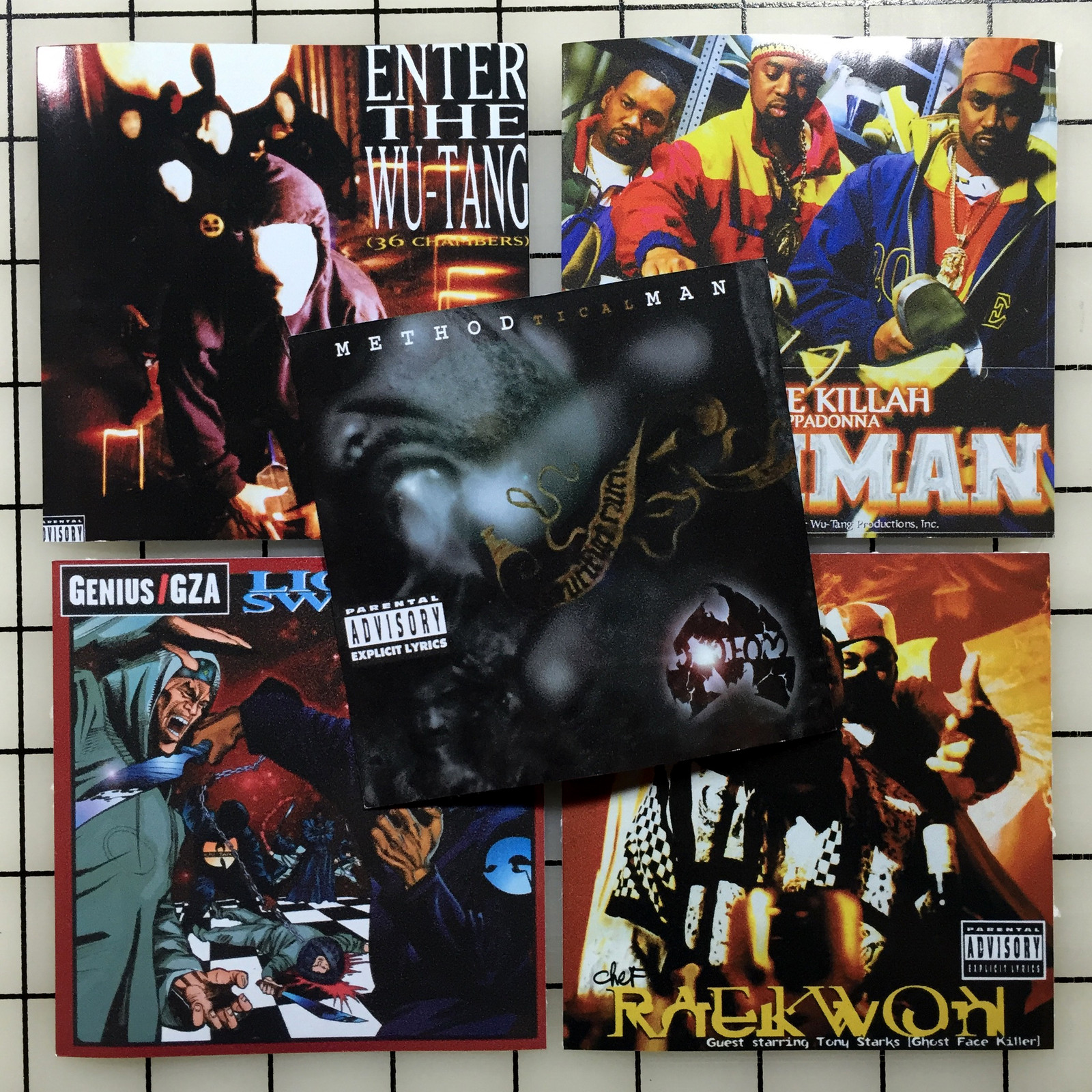 Wu Tang Album Cover 4" Color Vinyl Decal Sticker Set | eBay UK