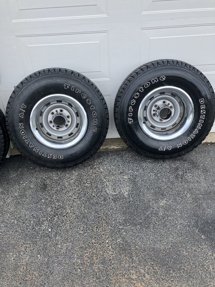 1967-1987 Chevy K5 Blazer C10 Truck 4x4 6 Lug 15x8 Rally Wheels No ...