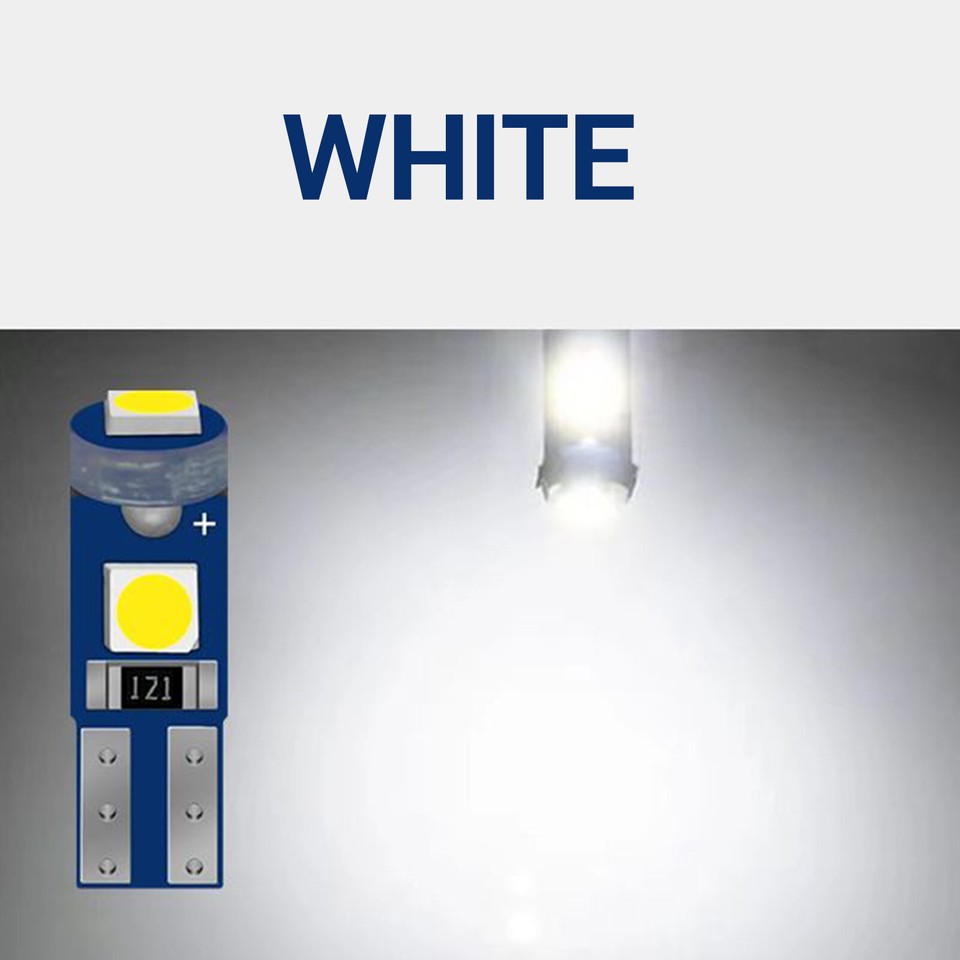 5-20PCS T5 Wedge 3-3030-SMD LEDs Bulbs 74 Type Base Wedge Base LED ...