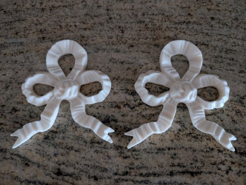 Resin Bow Appliques / Furniture Onlays (set of 2) | eBay