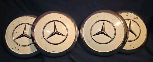 Mercedes chrome hubcaps 190 sl 300 sl Gullwing Ponton w111 w113 Pagoda ...