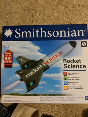 STEM Rocket Science build and launch rocket kit Smithsonian includes ...