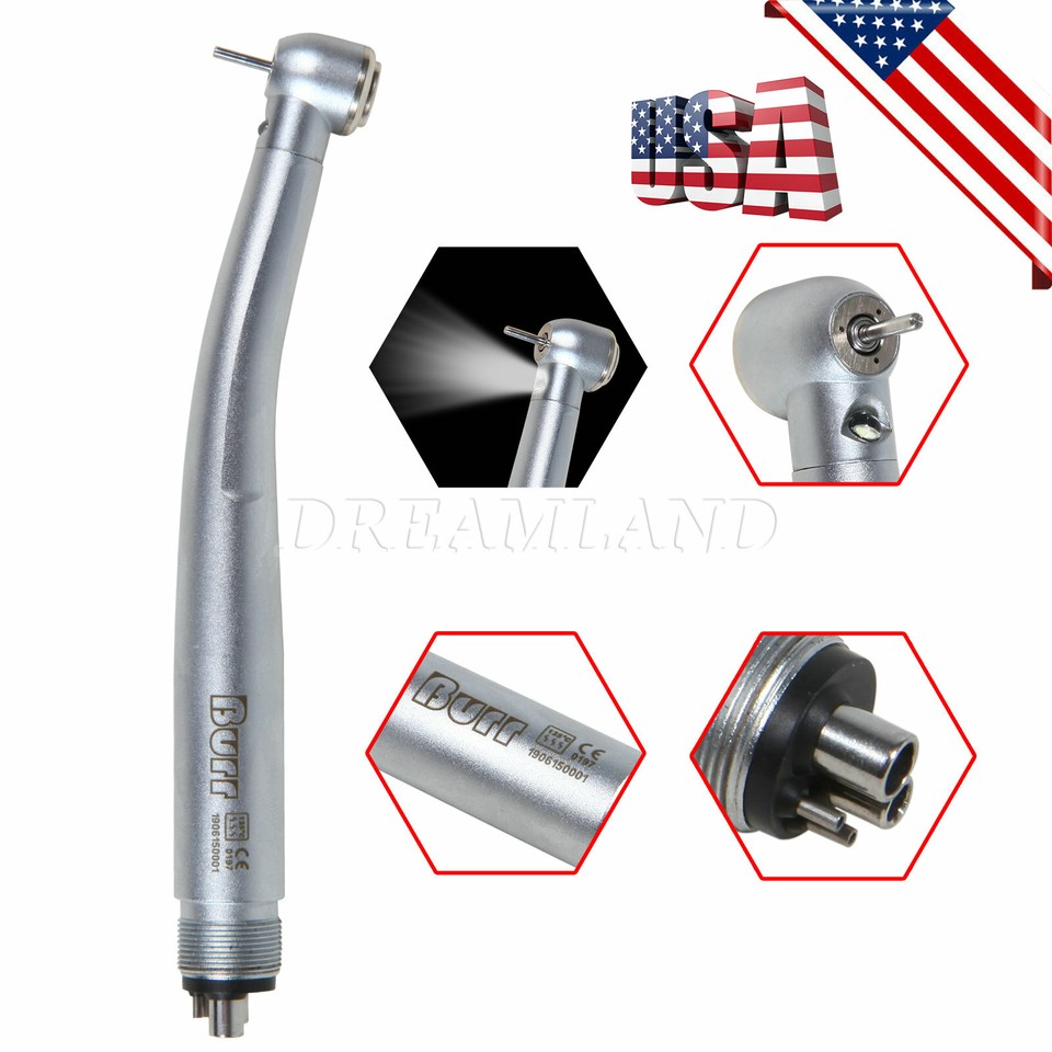 4Hole Dental LED High / Rotor /Low Speed Handpiece Kit /Air Scaler ...