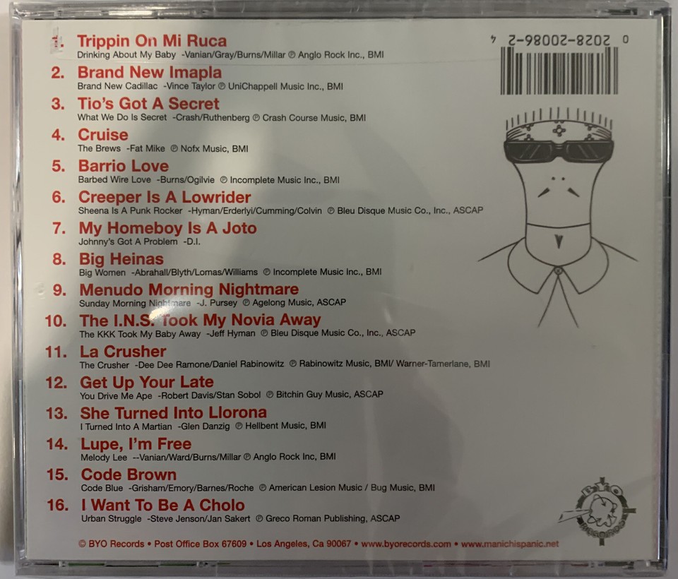 Manic Hispanic – Mijo Goes To Jr. College CD 2003 Better Youth - BYO ...