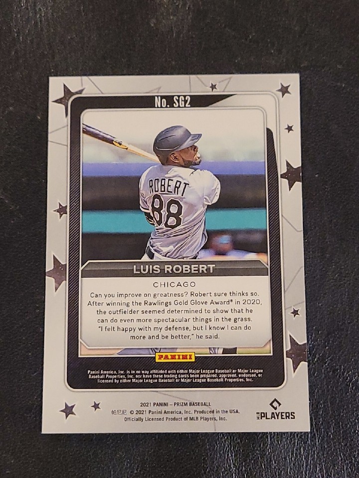 2021 Panini Prizm Star Gazing Luis Robert Chicago White Sox #SG2 Silver ...