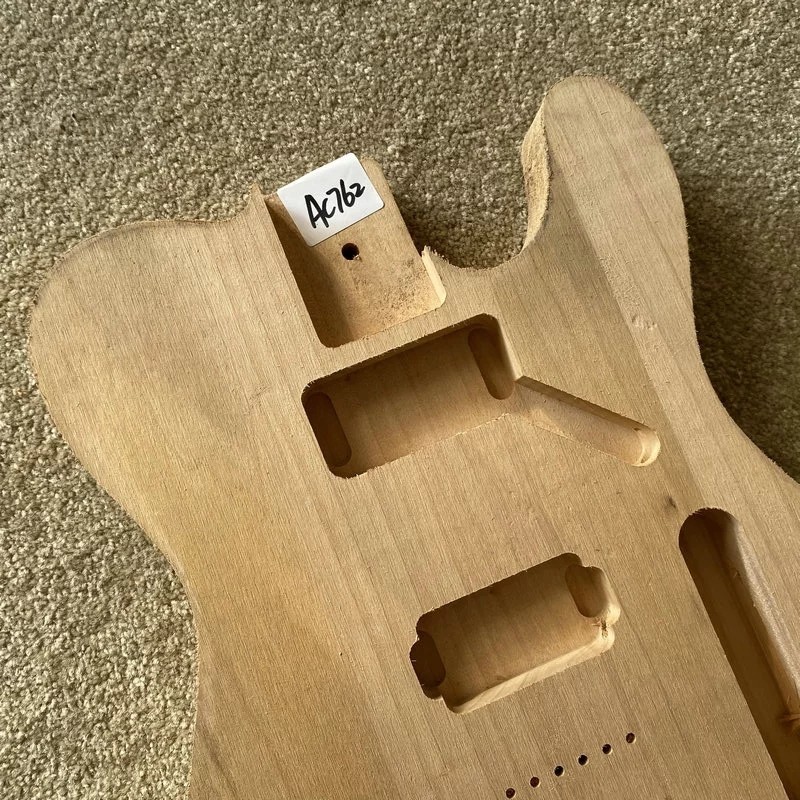 TELE Electric Guitar Body Natural Wood Color, DIY String Body Unpainted ...