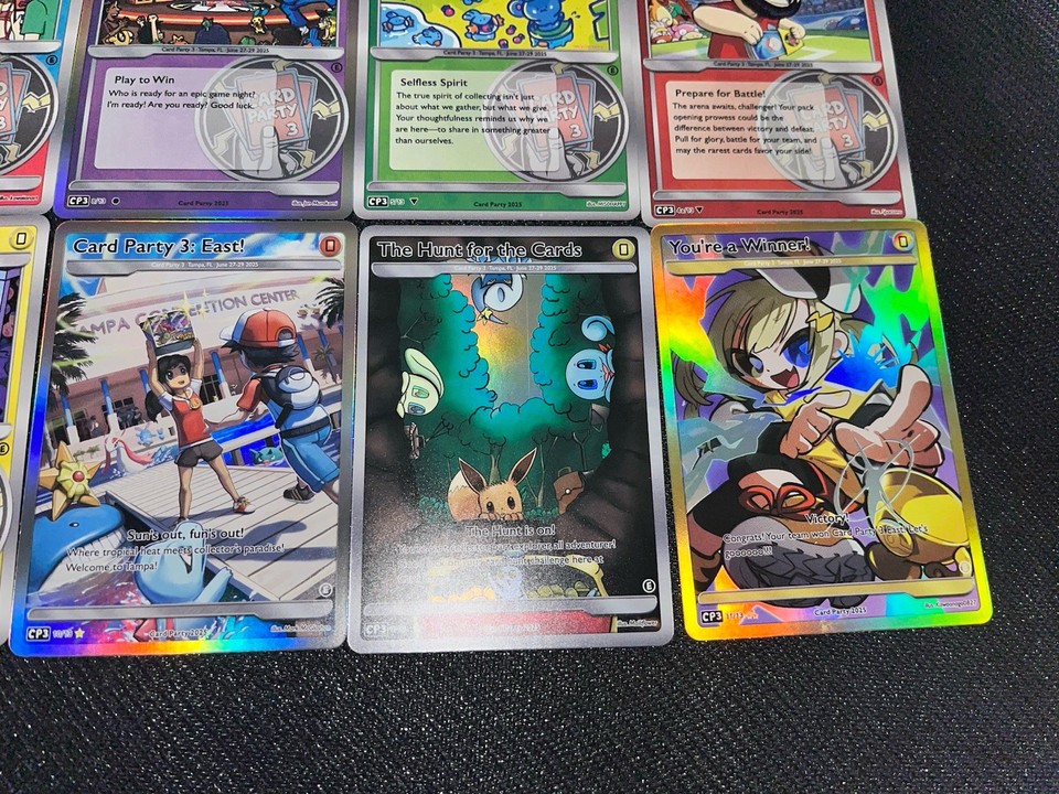 2025 Pokemon Card Party 3 East Coast Expo Promo Lot Of 8 Hunt, Winner ...