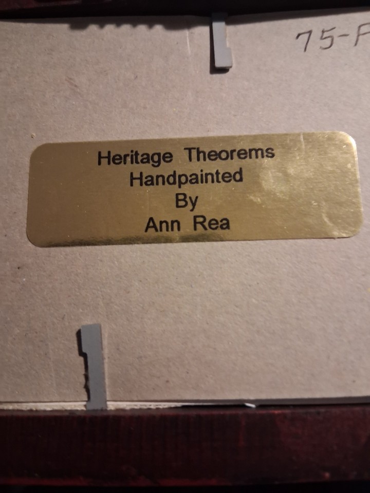 ann rea minature primative painting of old house | eBay