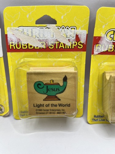 Christian Rubber Stamp Lot Jesus Praise The Lord Happy Birthday Jesus 4 ...